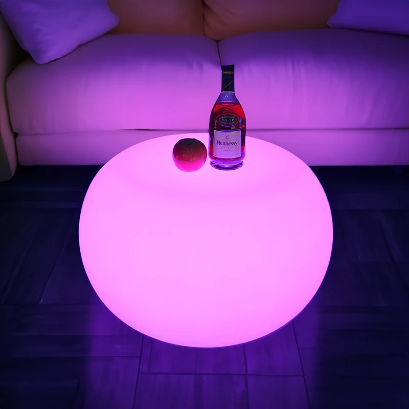 Polyethylene PE Plastic Table with LED Light - Waterproof