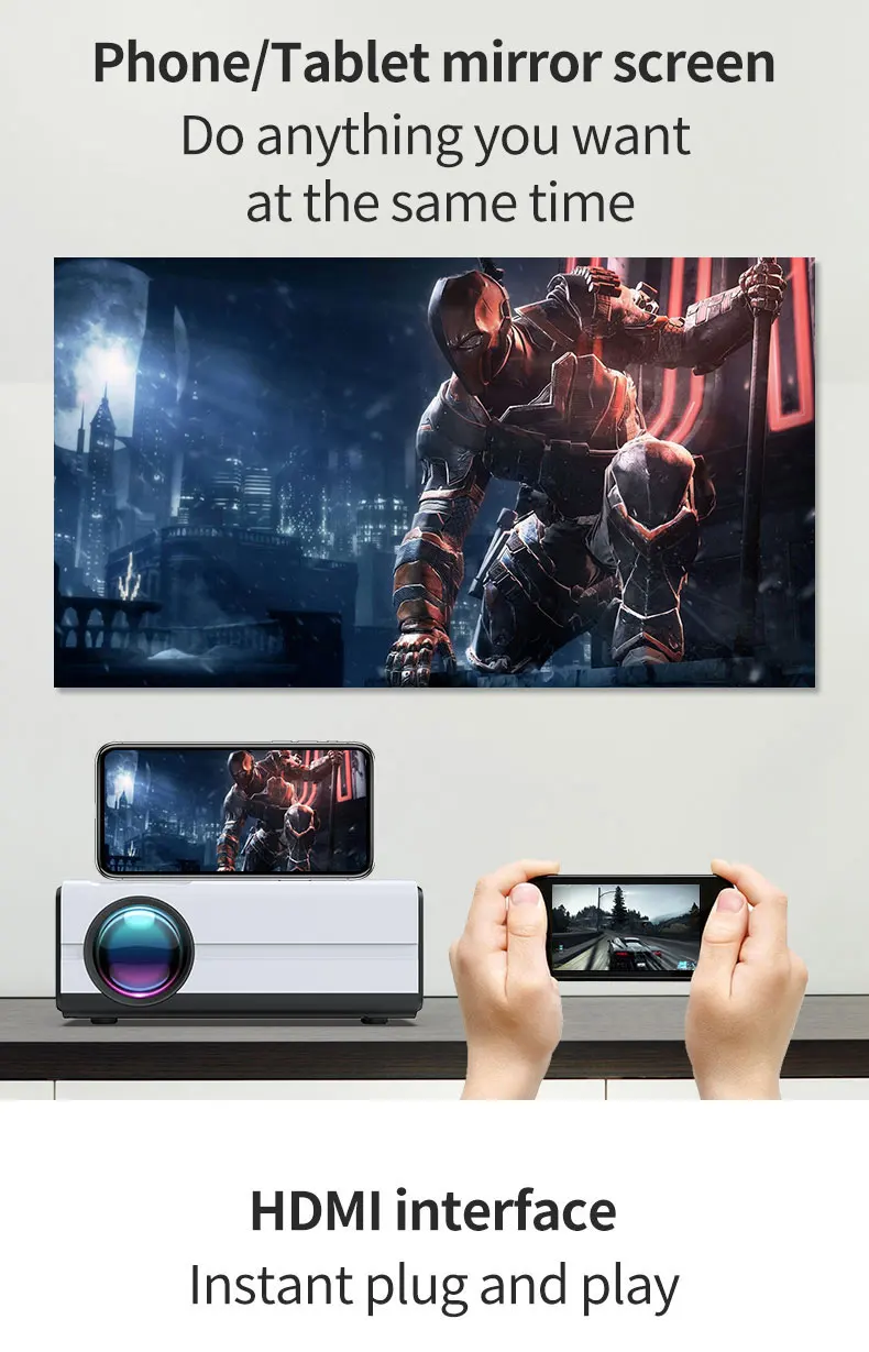 Mini Projector P8 Dlp 1080p Smart Android Wifi Bt Quad Core Mobile ...