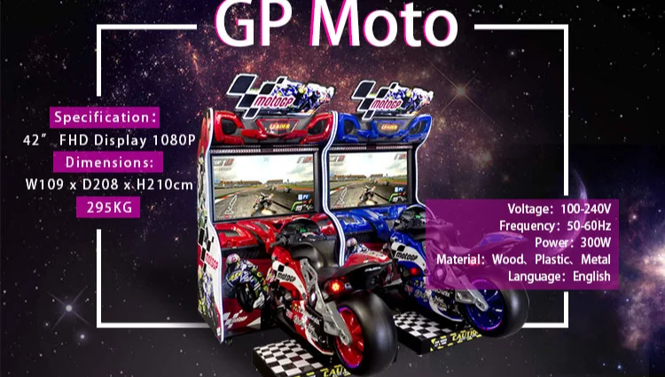 Coin Operated Motorcycle Gp Simulator Arcade Motor Car Racing Video ...