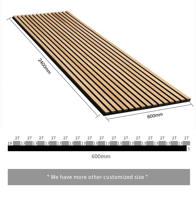 Aku Panel Slat Wall Panels For Decor Hotel Apartment Office Building ...