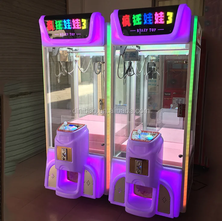 Cgw Crazy Toy Claw Coin Operated Arcade Crane Machine Plush Toy Catcher ...