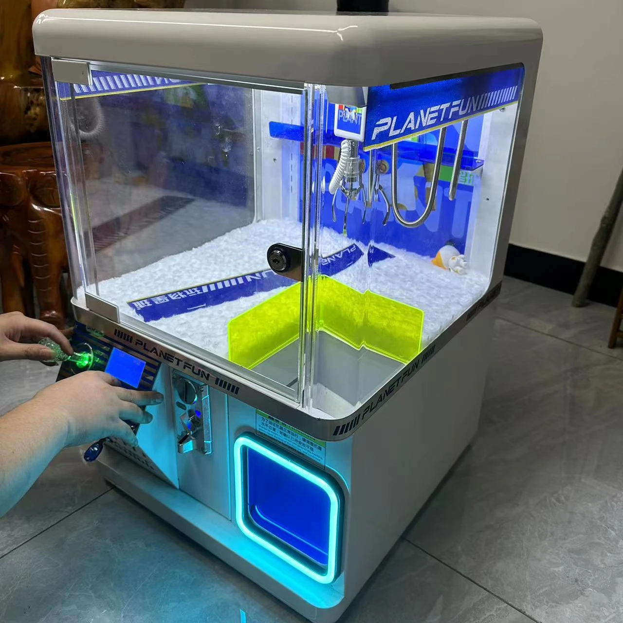 claw machine teddy bear soft prize vending super mini claw machines ...