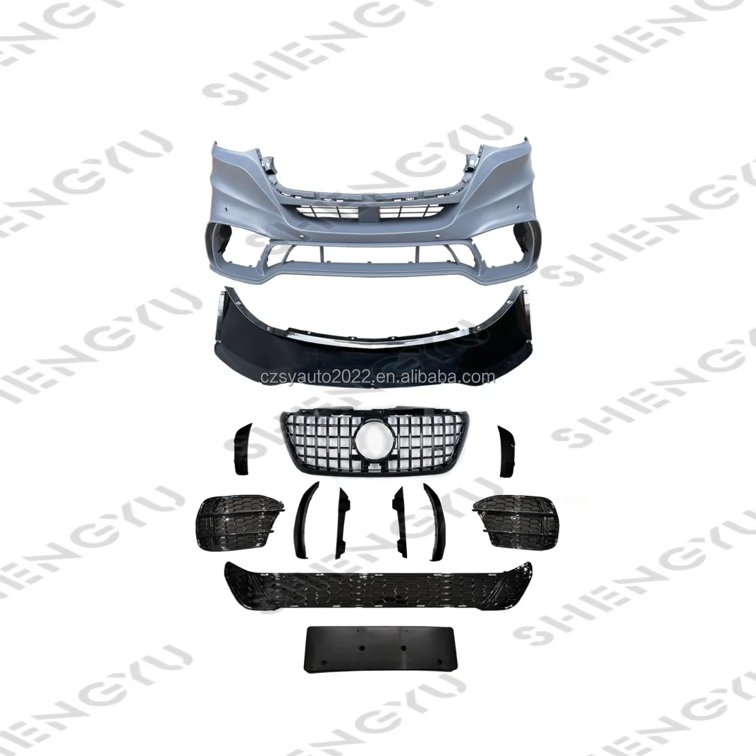 Body Kit Include Front Bumper Assembly Rear Lip Exhaust For Mercedes Benz Sprinter W906 W907 ...