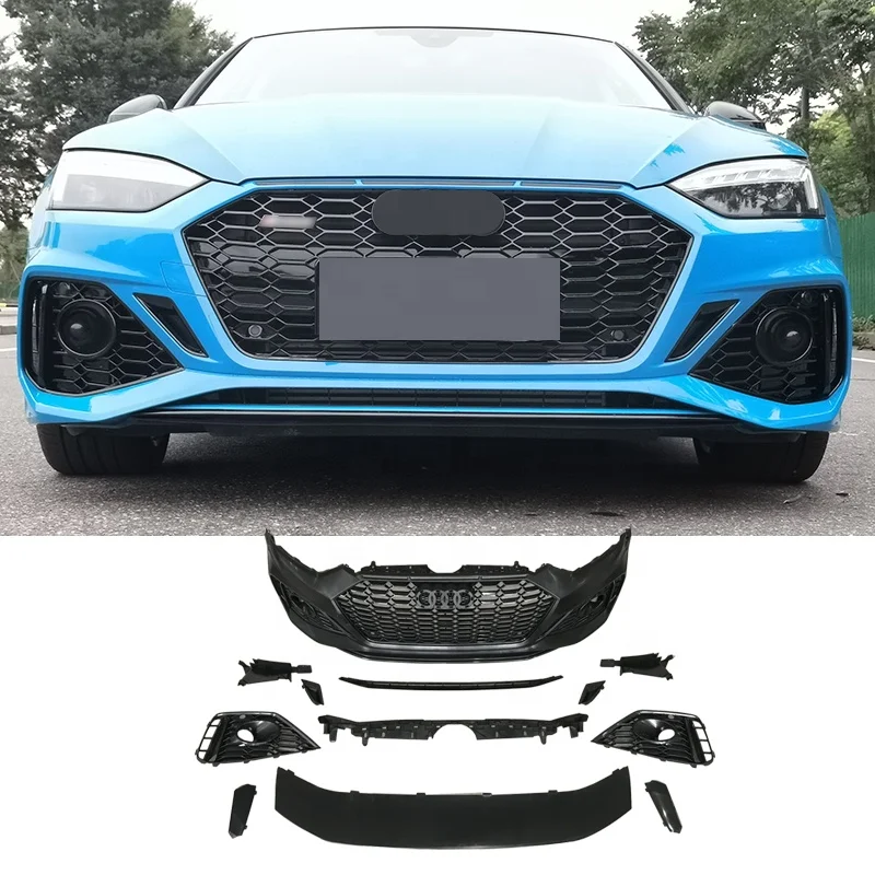 Bodykit For Audi A5 S5 Upgrade Rs5 Front Bumper With Honeycomb Mesh ...