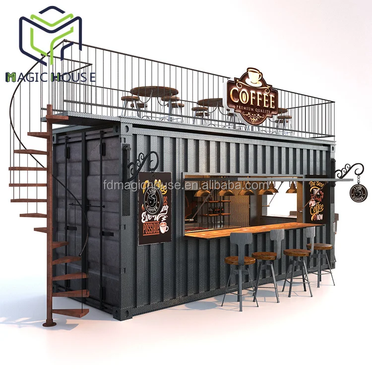 Magic House Container Rooftop Bar - Customizable & Durable