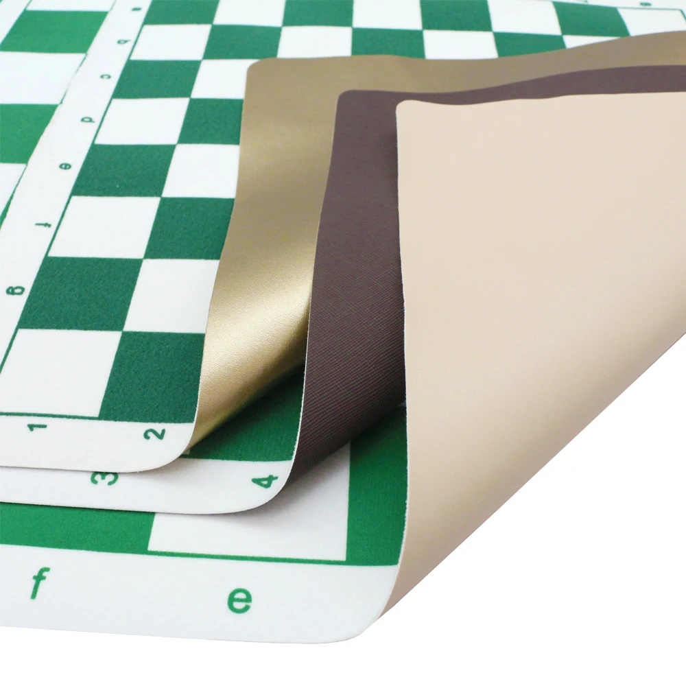 Roll-up Chess Game Board Pieces Set Tournament Chess Mat Pu Leather ...
