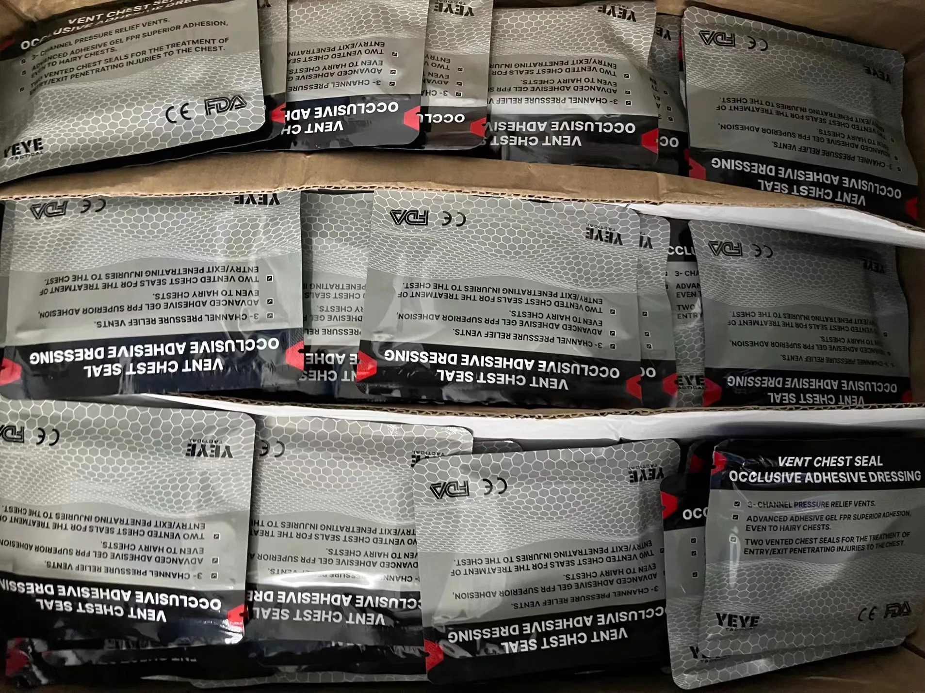 Trauma Care Emergency Medical Rescue Adhesive Monomer Occlusion Plaster ...