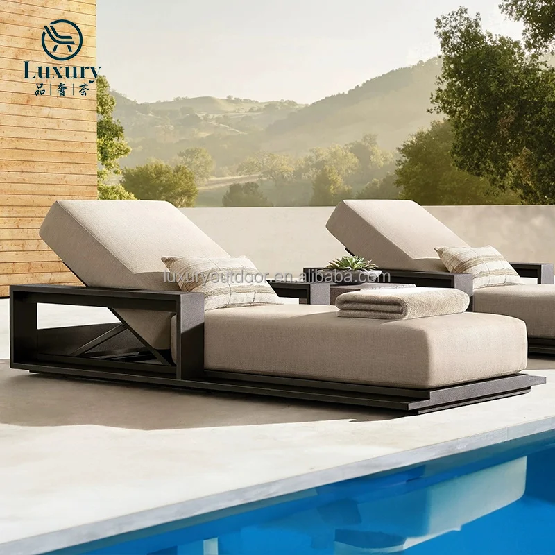 Modern Luxury Outdoor Sun Lounger Patio Garden Furniture Pool Chair ...
