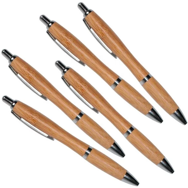 Recycled Bamboo Wooden Ballpoint Pen With Stylus Touch Screen Pen 2 In 1 Eco Friendly Pen With ...