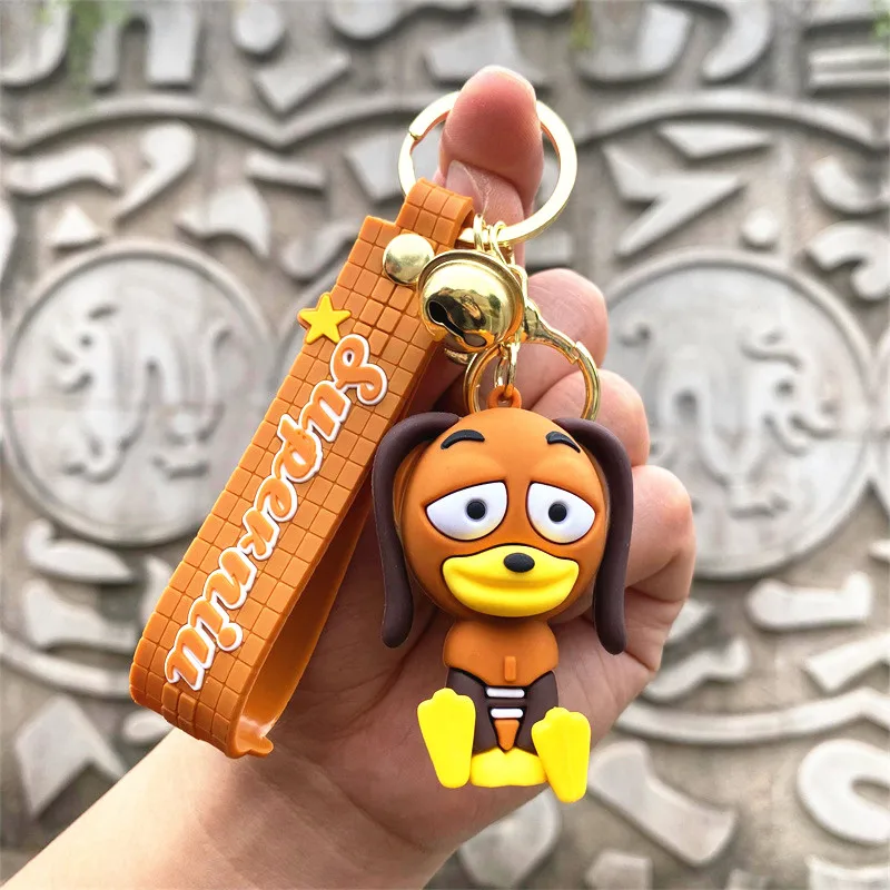 Y614 Cute Cartoon Toy Story Woody Buzz Mike Metal Pvc Keychain For ...