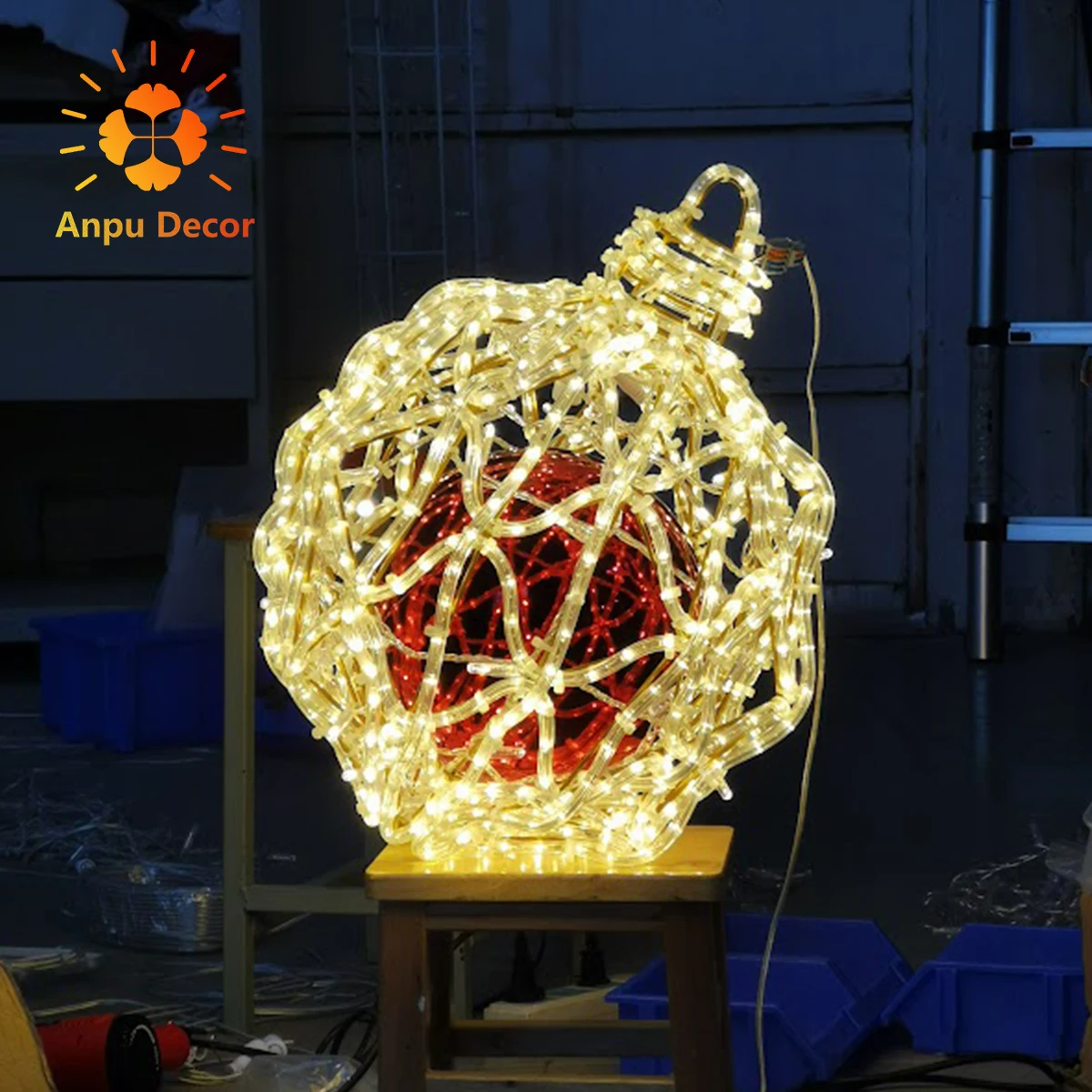 Ball 3d Motif Light Ball Decoration Illuminated High Waterproof - Buy ...