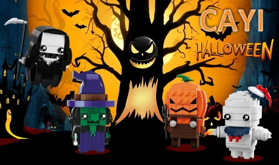 Halloween Festival Series Cartoon Building Block Set