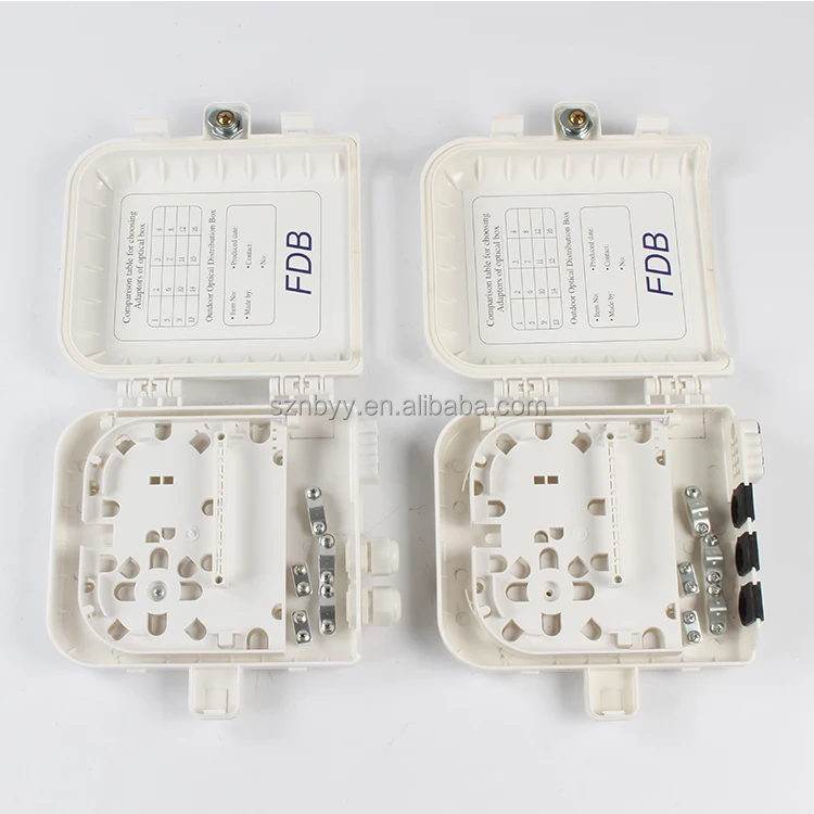 CAJAS NAP DE 8 PUERTOS 8 Port Waterproof FTTH Fiber Optic Terminal Box ...