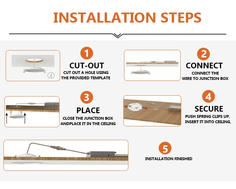 5cct Triac Dimmable Ic Rated Luminaire 4 Inch Recessed Intertek Led ...