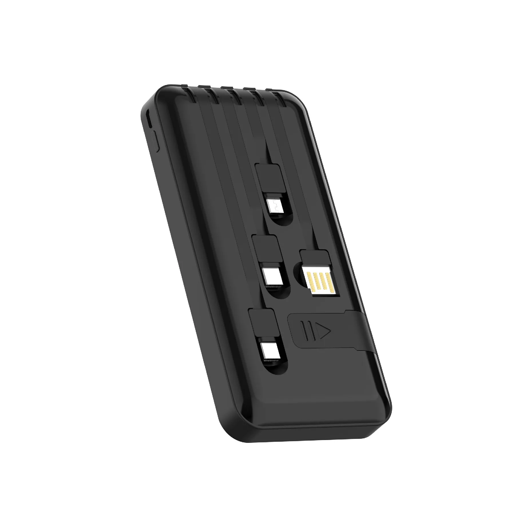 Custom Light-up Logo Power Bank - 10000mah Portable Charger