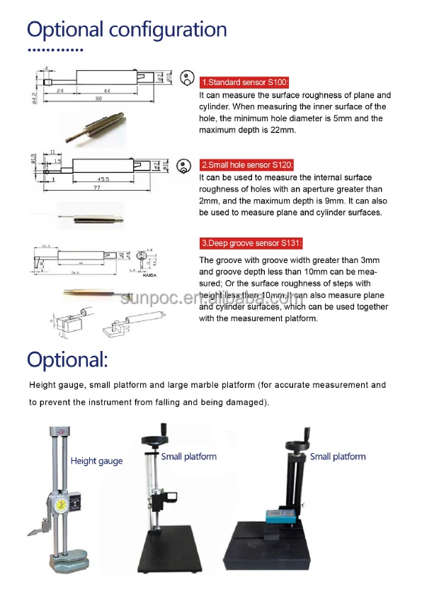 Non Destructive Testing Equipment Curved Surface Roughness Tester ...