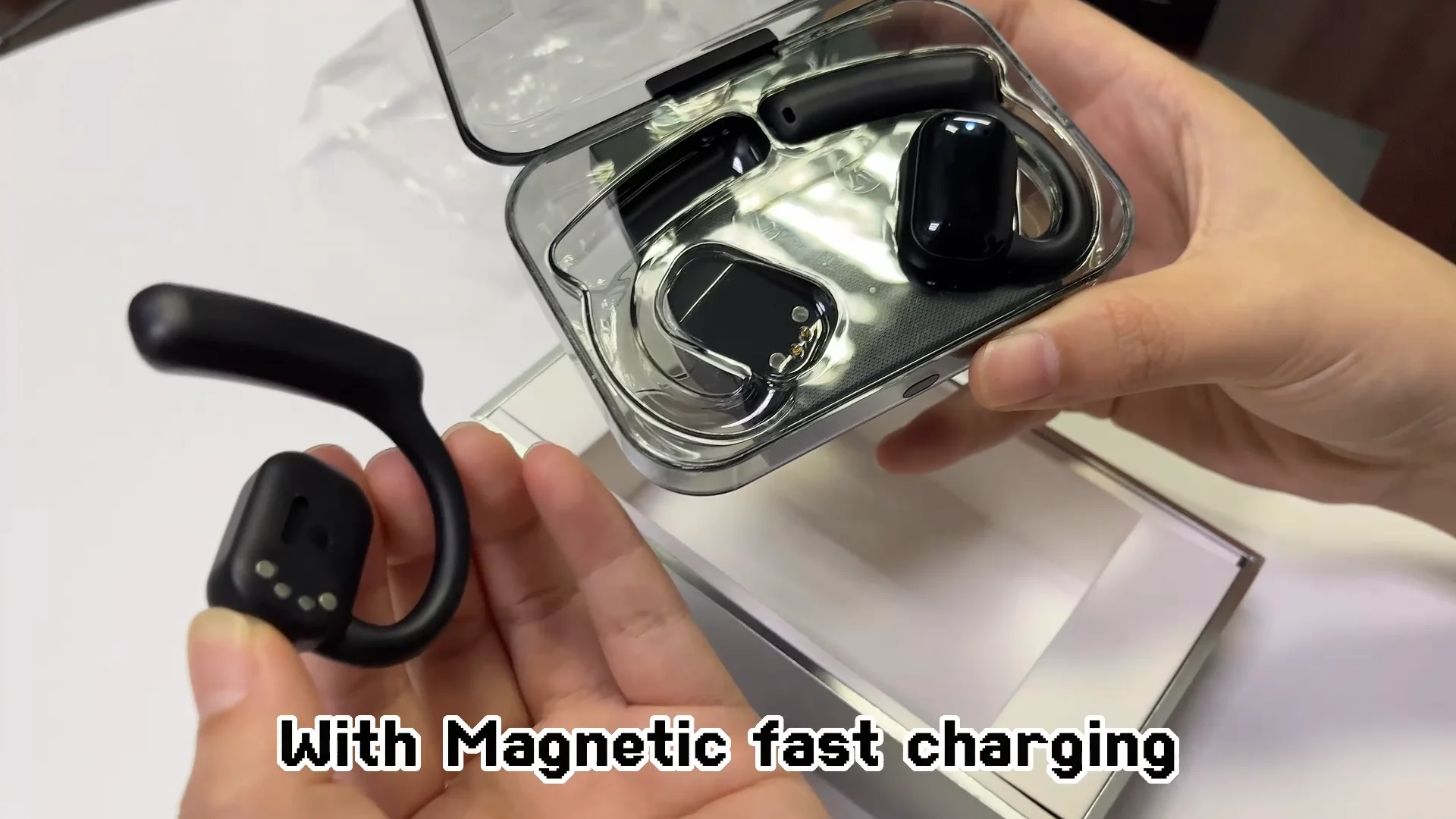 Qcc Chip Air Bone Conduction Earbuds With Charging Cases Wholesale New ...