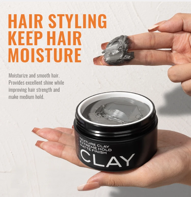 Kooswalla Hair Clay - Strong Hold Organic Styling Product