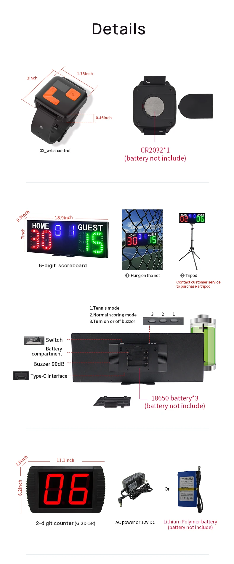 Scoreboard Portable Wifi Scoreboards Wireless Football Battery Operated ...