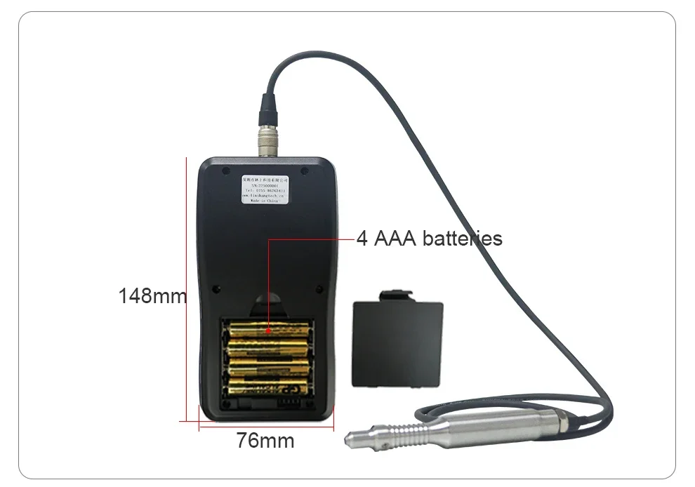 LS225 Measurement Below 10micro Iron Spray Magnetic Coating Thickness ...