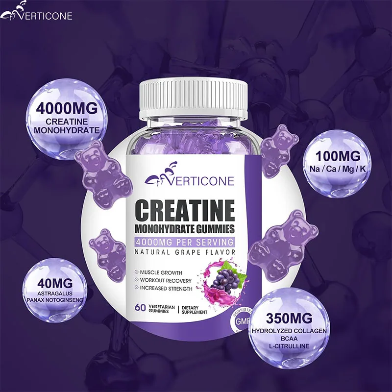 Oem Own Brand Supplement Creatine Monohydrate Energy Gummy Creatine ...