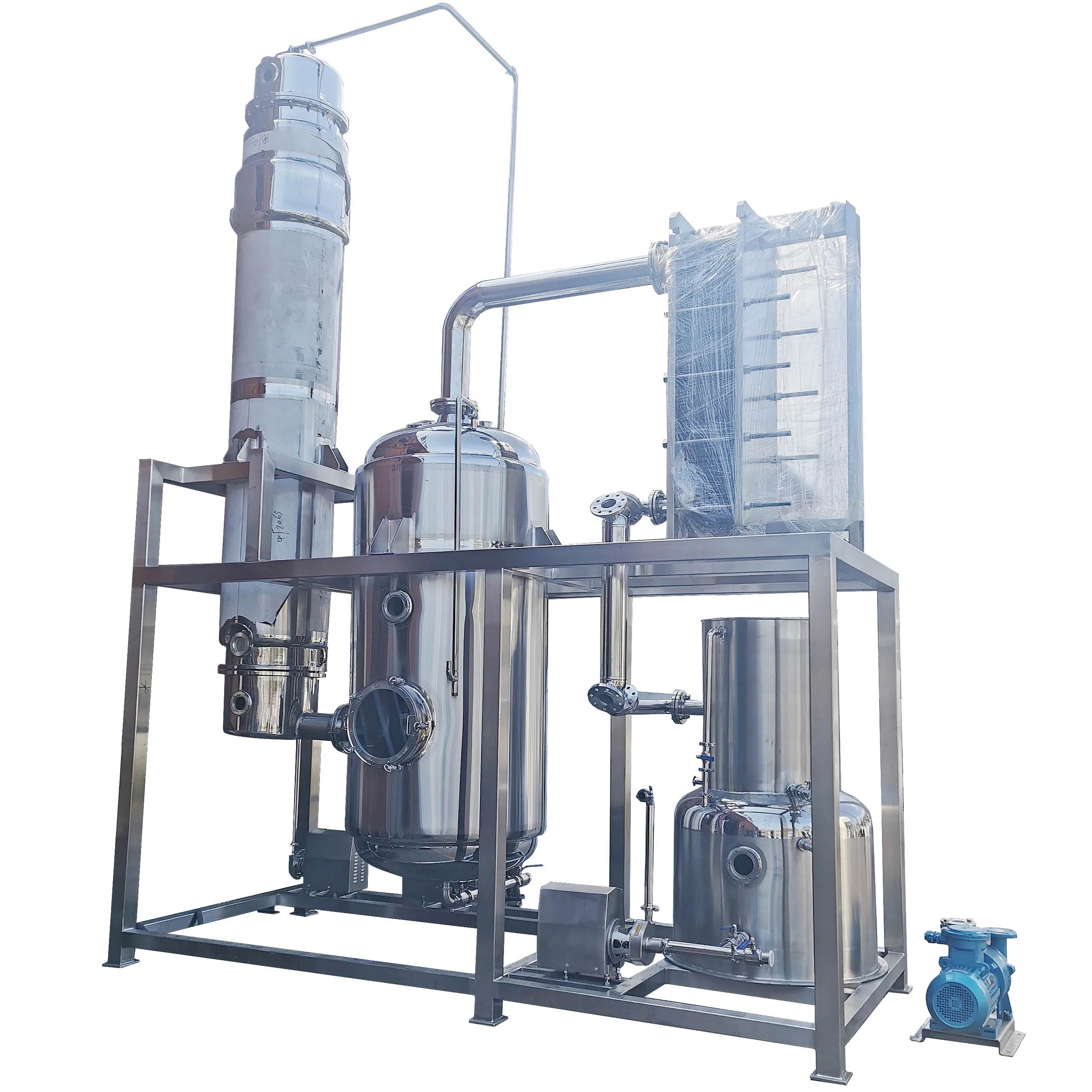 Multi Effect Falling Film Vacuum Thermal Evaporation Machine Milk ...