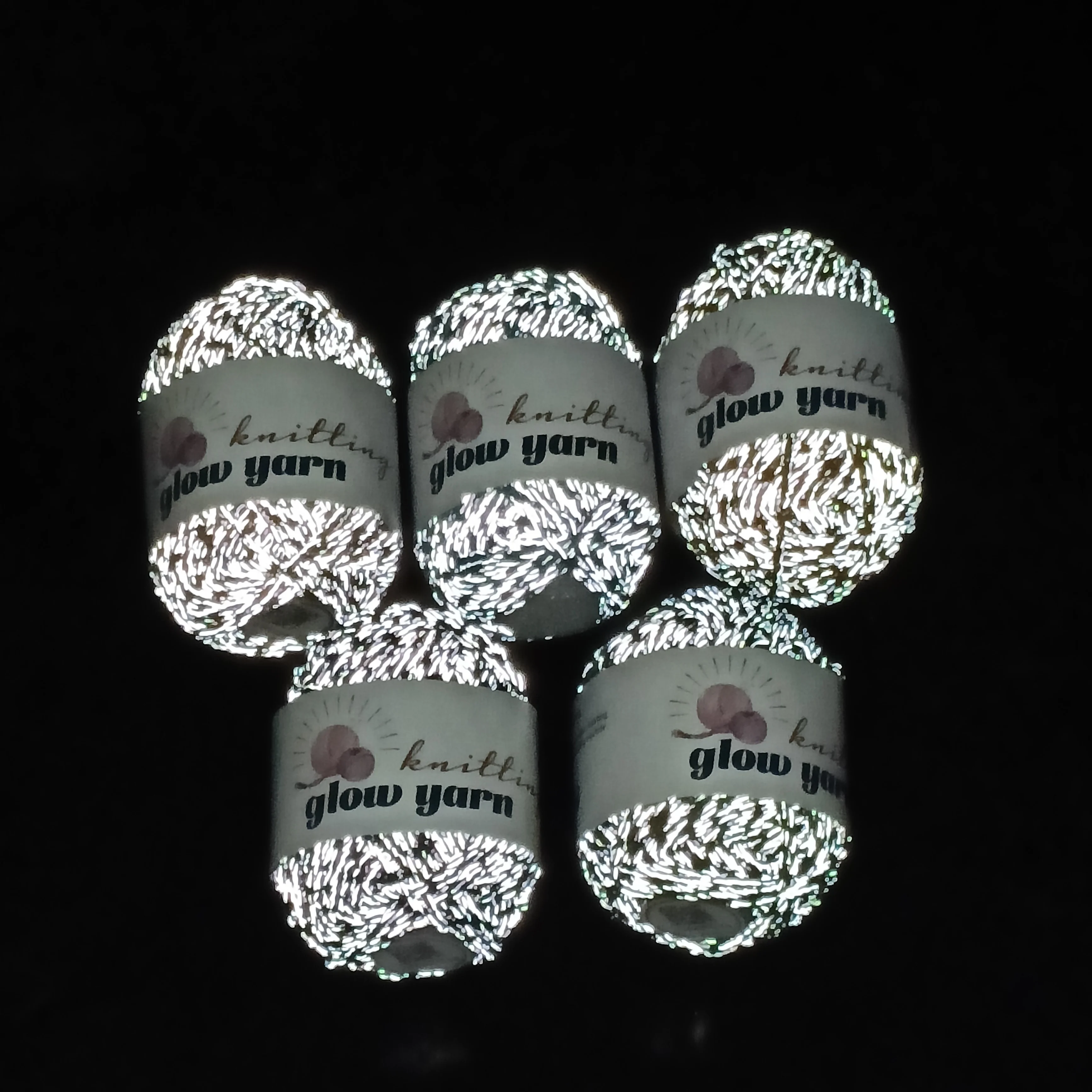 Reflective Yarn Reflective Crochet Yarn Reflective Knitting Yarn Anti ...