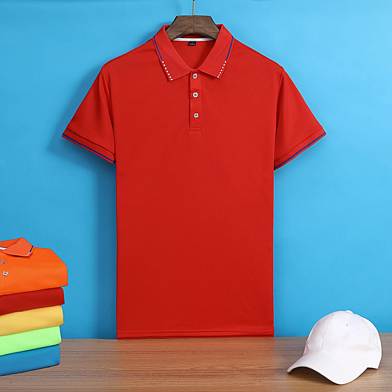 Custom Design Your Own Brand Polo Shirt Short Sleeve Men's 100 ...