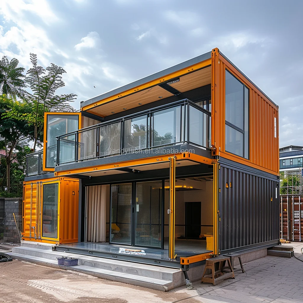 Y&Y Modern 40ft & 20ft Rapid Deployment Container House Flat Pack Steel ...