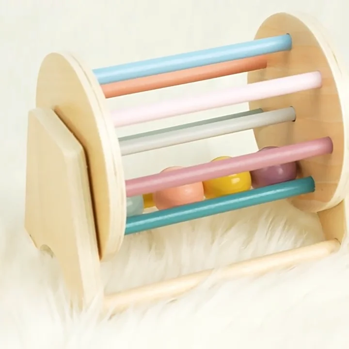 Montessori Infant Rolling Drum Toy Preschool Early Learning Education ...