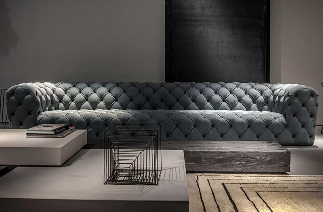 Modern Italian Design Hotel Furniture Lobby Leather Sofa - Buy Lobby ...