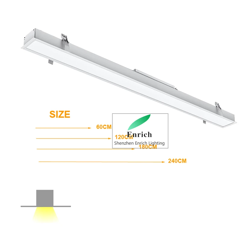 Trunking System Recessed Led Ceiling Linear Light Ac220-240v/ac100-277v ...