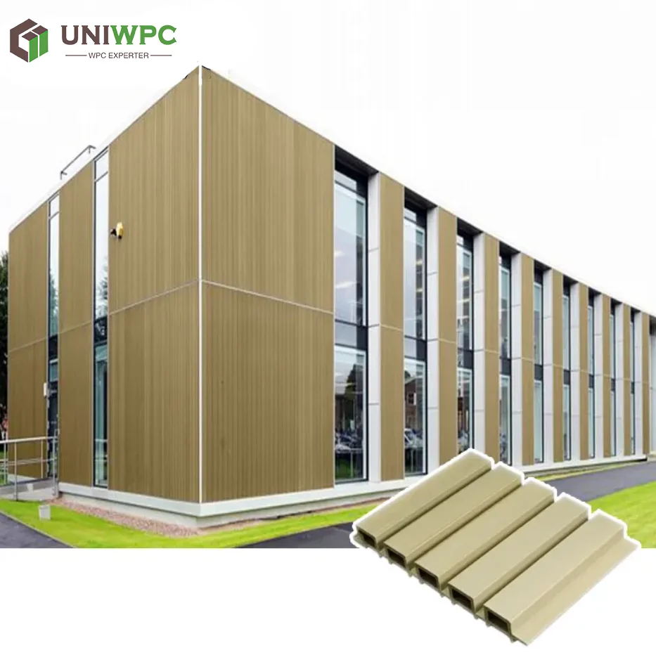Wpc Fluted Exterior Wall Cladding - Eco-friendly & Customizable Oem
