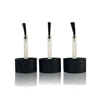 18din Black And White Plastic Brush Cap Seal Fine Oil Bottle Brush Lids ...