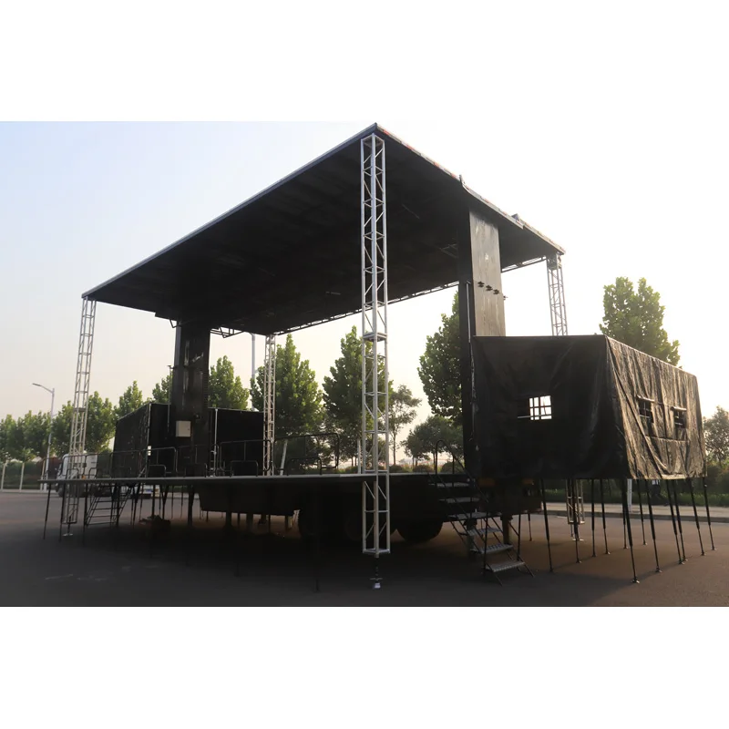 Mobile Stage Trailer From Sinoswan St150 With 160m2 Stage Size For ...