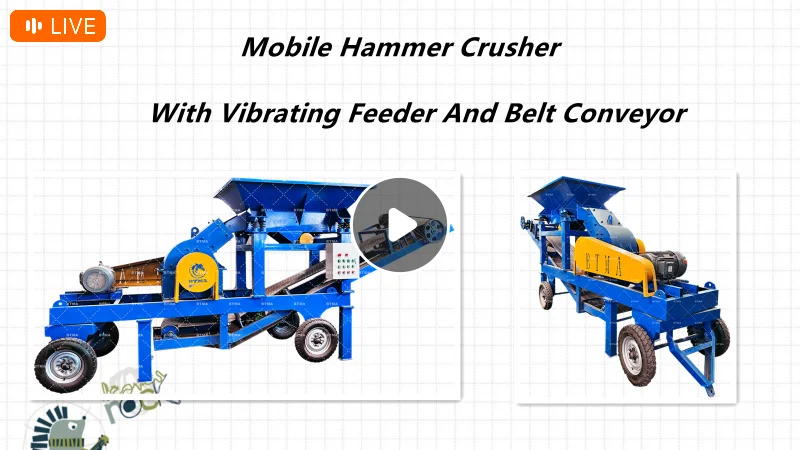 Mobile Hammer Crusher With Vibrating Feeder Product Show Stream 2023 ...