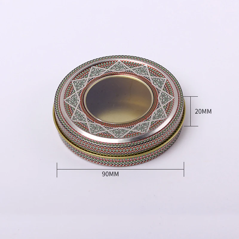 Saffron Box Tin with Window Crocus and Stigma Croci Tin Can Mini Solid ...