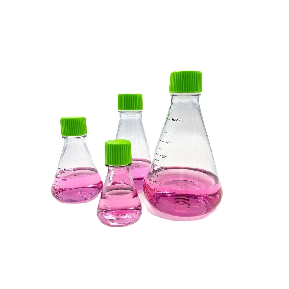 Laboratory Consumables Erlenmeyer Shaker Flask 500ml Petg Plug Seal ...