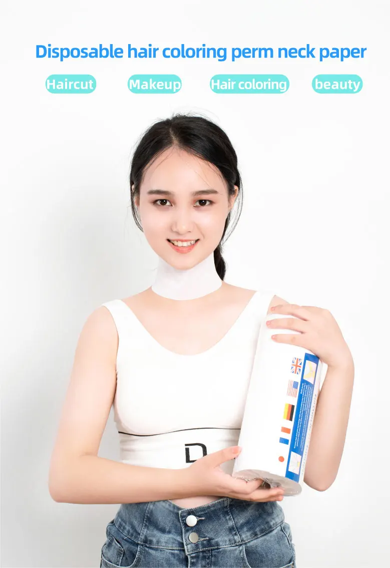 Rts Soft High Quality Disposable Neck Paper Hairdressing Neck Paper ...