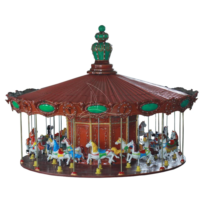 fiberglass carousel horse large musical carousel 6 people christmas ...