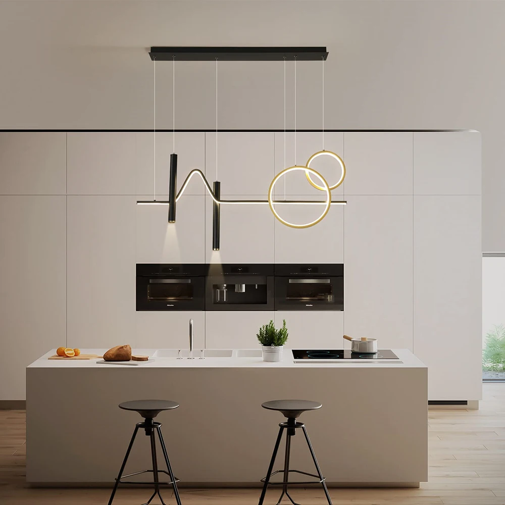 Luxury Modern LED Chandeliers Interior Decorative Pendant Light ...