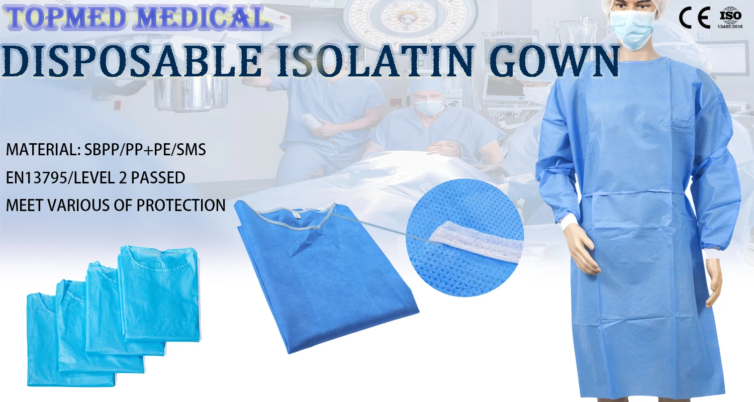 Topmed Surgical Sterile Gowns - Disposable & Ozone Disinfected