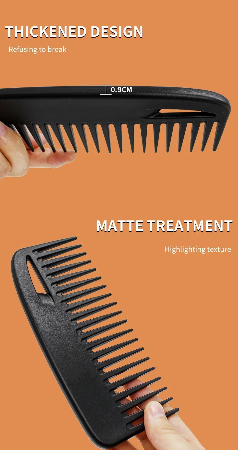Custom Logo Wide Tooth Detangling Hair Styling Cutting Comb Hair Set ...