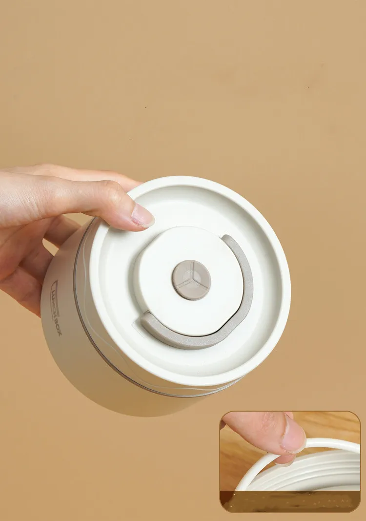 304 Stainless Steel Insulated Lunch Box Portable Circular Multi-layer ...