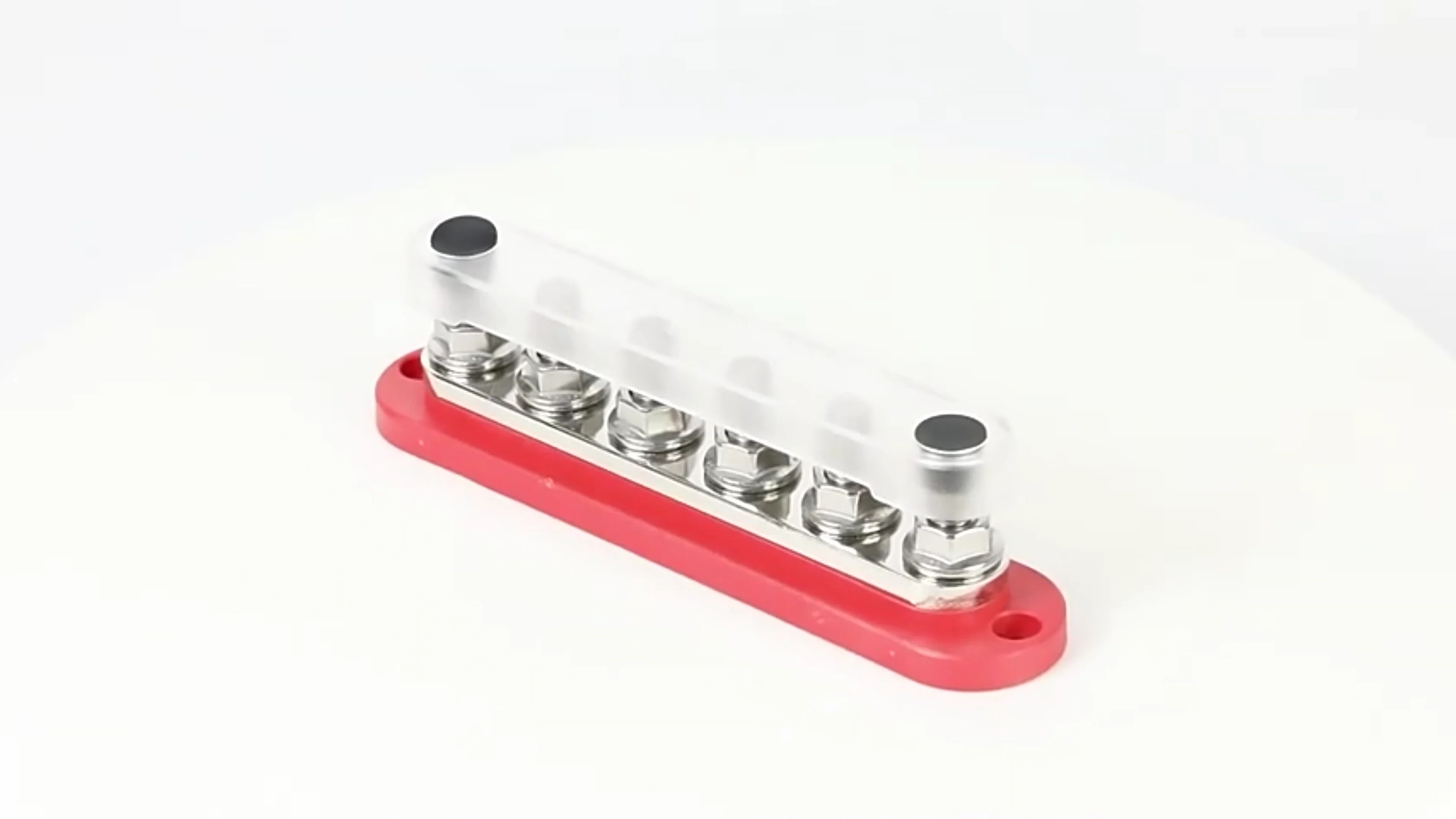 6 X M8 Heavy-duty Busbar Bus Bar 100a 200a 300a Terminal Block With Cover For Car Marine Boat ...