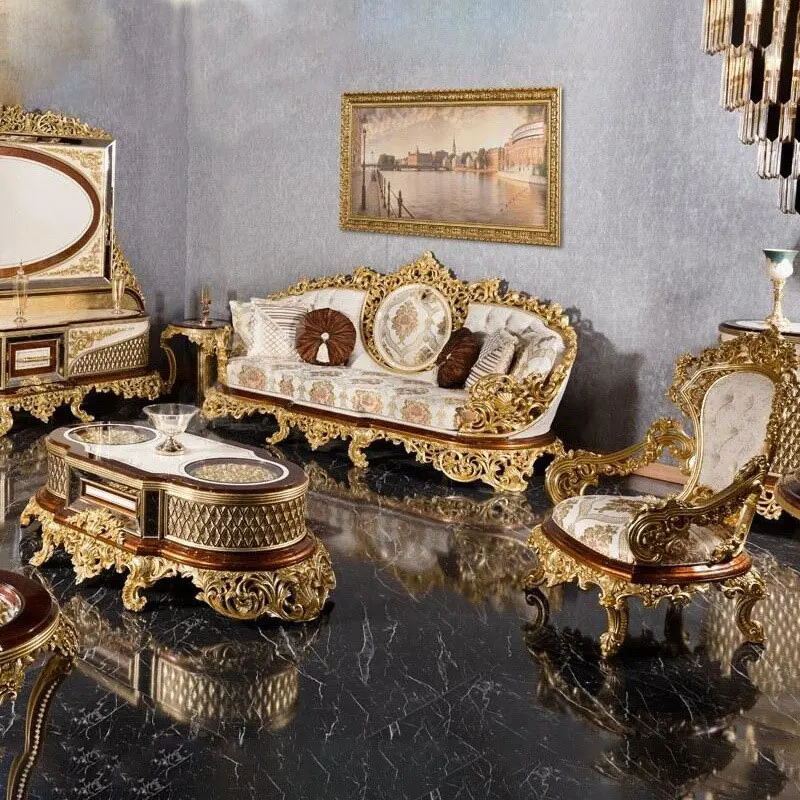 Royal Classic Turkish Style Sofa Furniture Luxury Living Room Hand ...