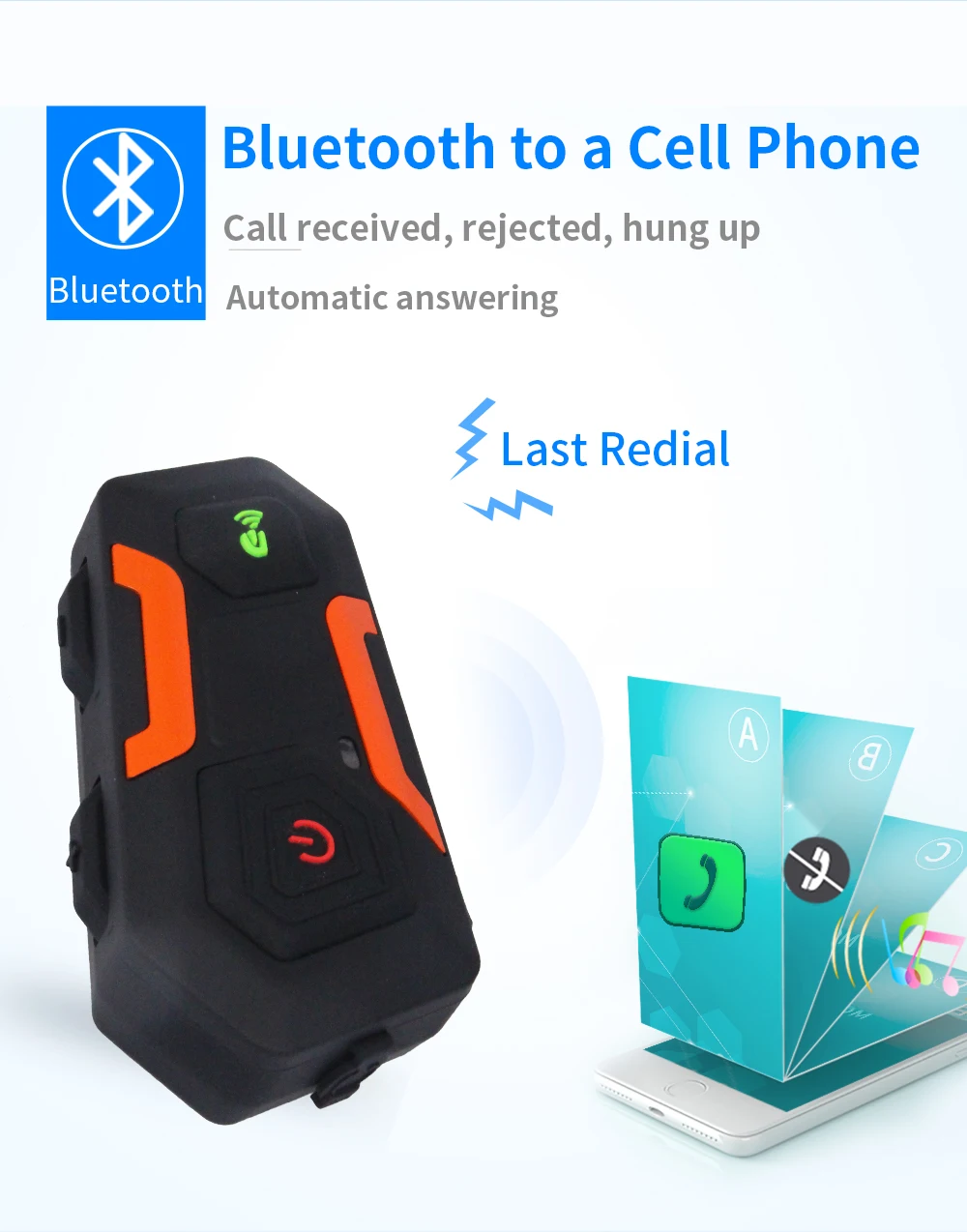 1400m Convoy Communication Bluetooth Intercom Helmet Headset Intercom ...