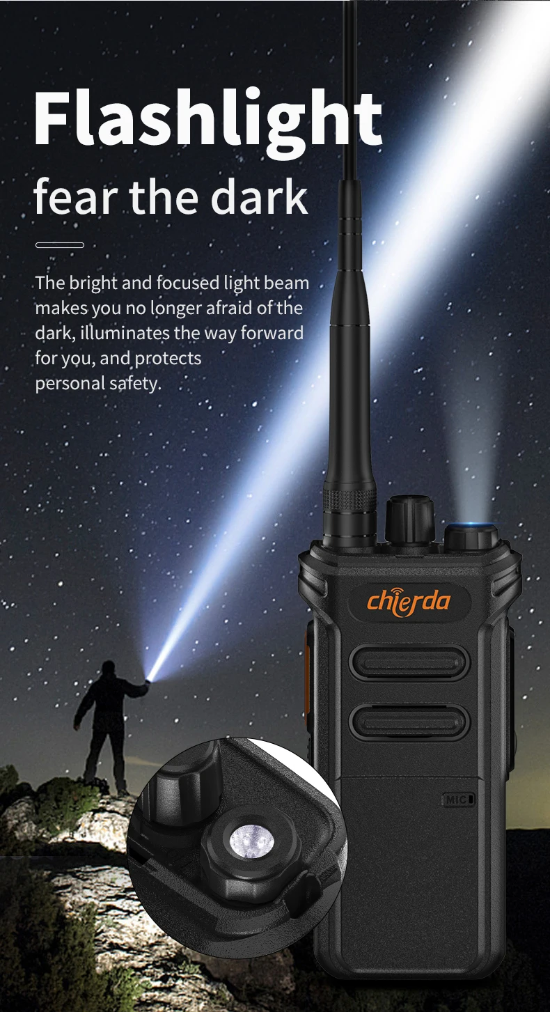 Chierda CB27 Handheld CB Radio - Long Range Walkie Talkie