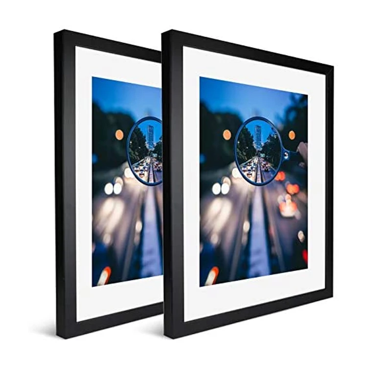 Black Wood Picture Frame - Stylish Wall Art Display