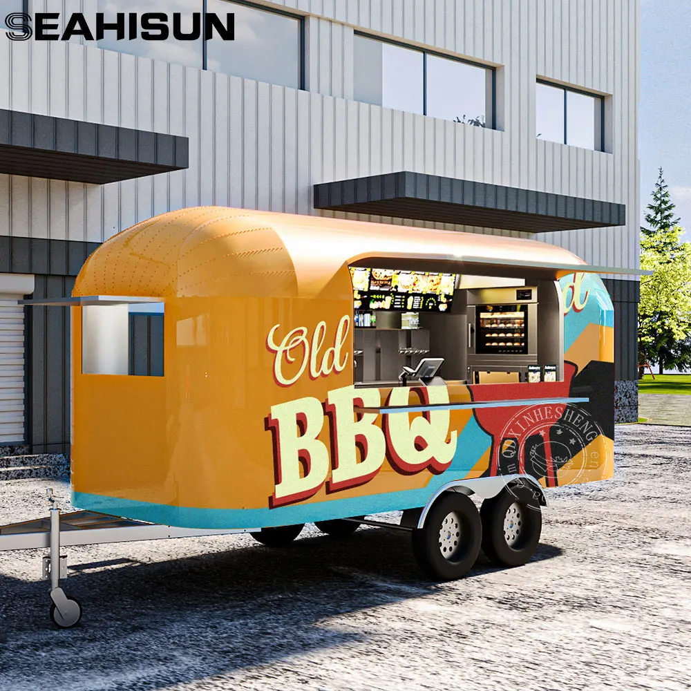 Hot Dog Cart Food Trailer Small Food Truck With Sink And Fridge Bbq ...
